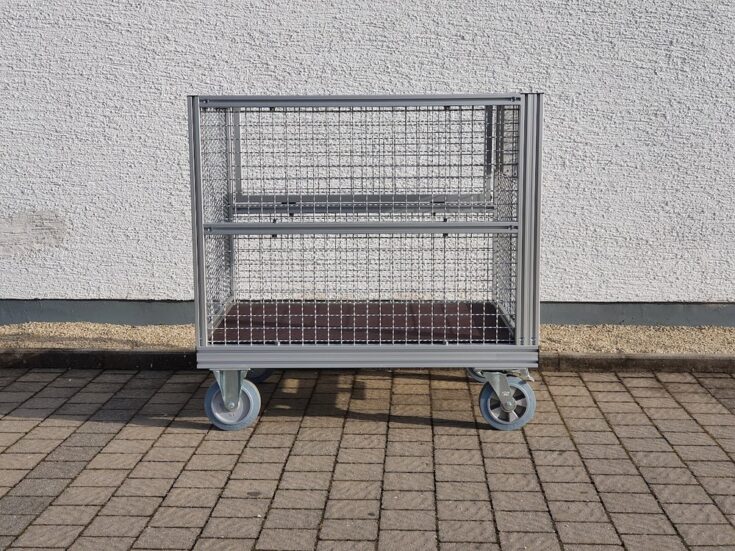 Rollcontainer mit Gitterbox - Foppa AG