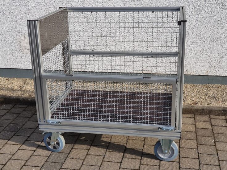 Rollcontainer mit Gitterbox - Foppa AG